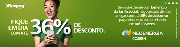 Neoenergia Cosern prorroga “Saldão Baixa Renda” até 13 de novembro ...